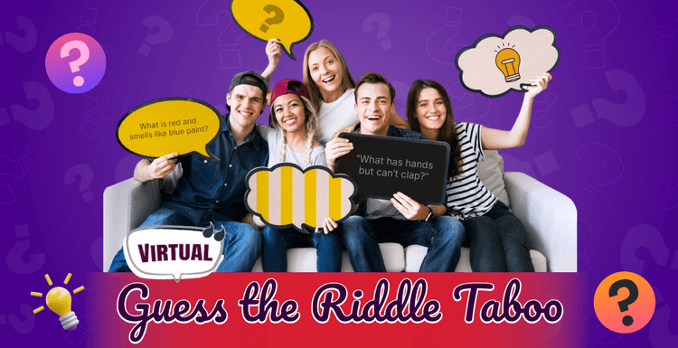 Hosted Online Taboo Game for Team Building - Hooray Teams