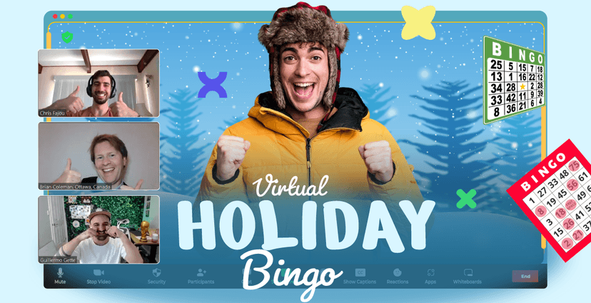 Virtual Holiday Bingo for Teams